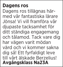 Familjeannonser - Corren