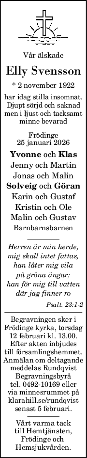 Till minne - Vimmerby Tidning