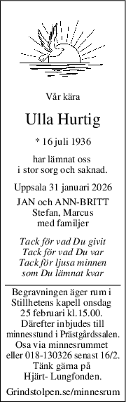 Till minne - UNT