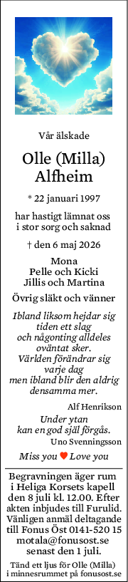 Till minne - MVT